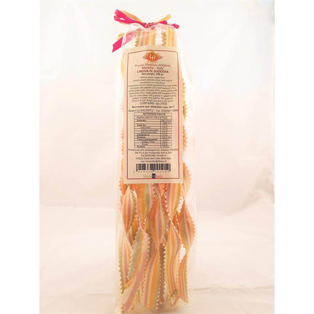 Marella Mother-In-Laws Tongue Pasta Multi Colour 250G | Jarrolds, Norwich
